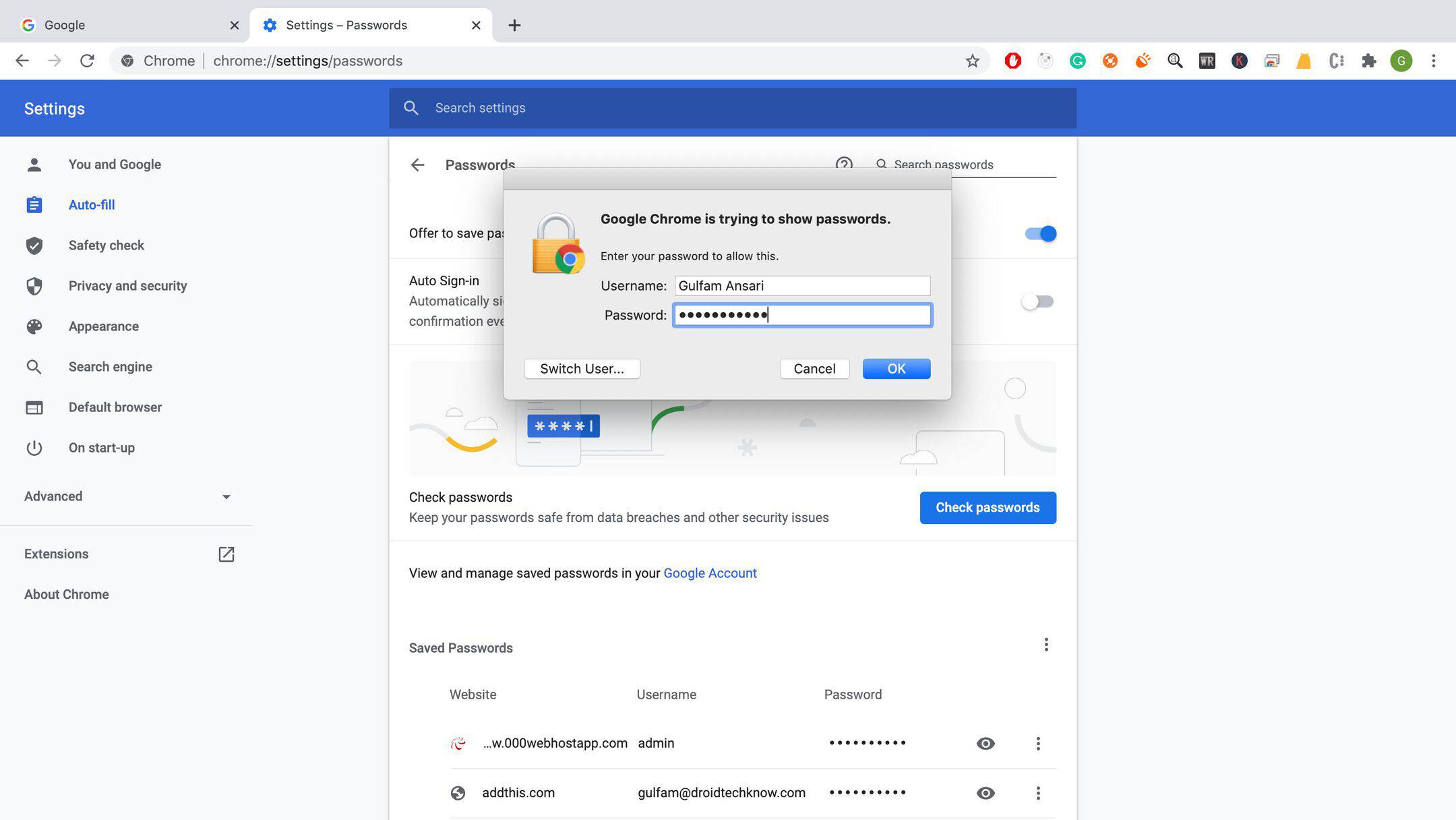 Disable google chrome password manager - dashboardfte Disable google chrome password manager - dashboardfte